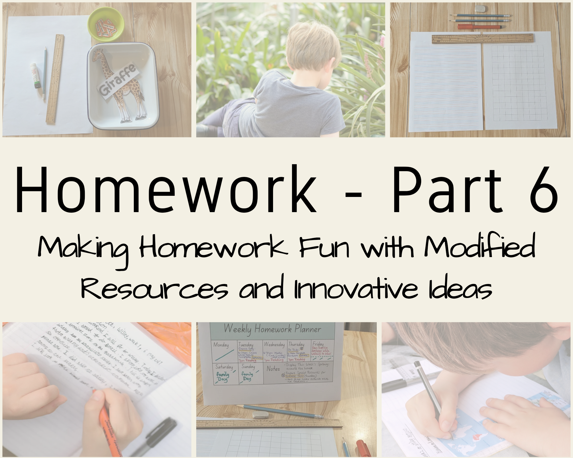 Calmly Completing Homework When Your Young Child Feels Anxious – Part 6 ...